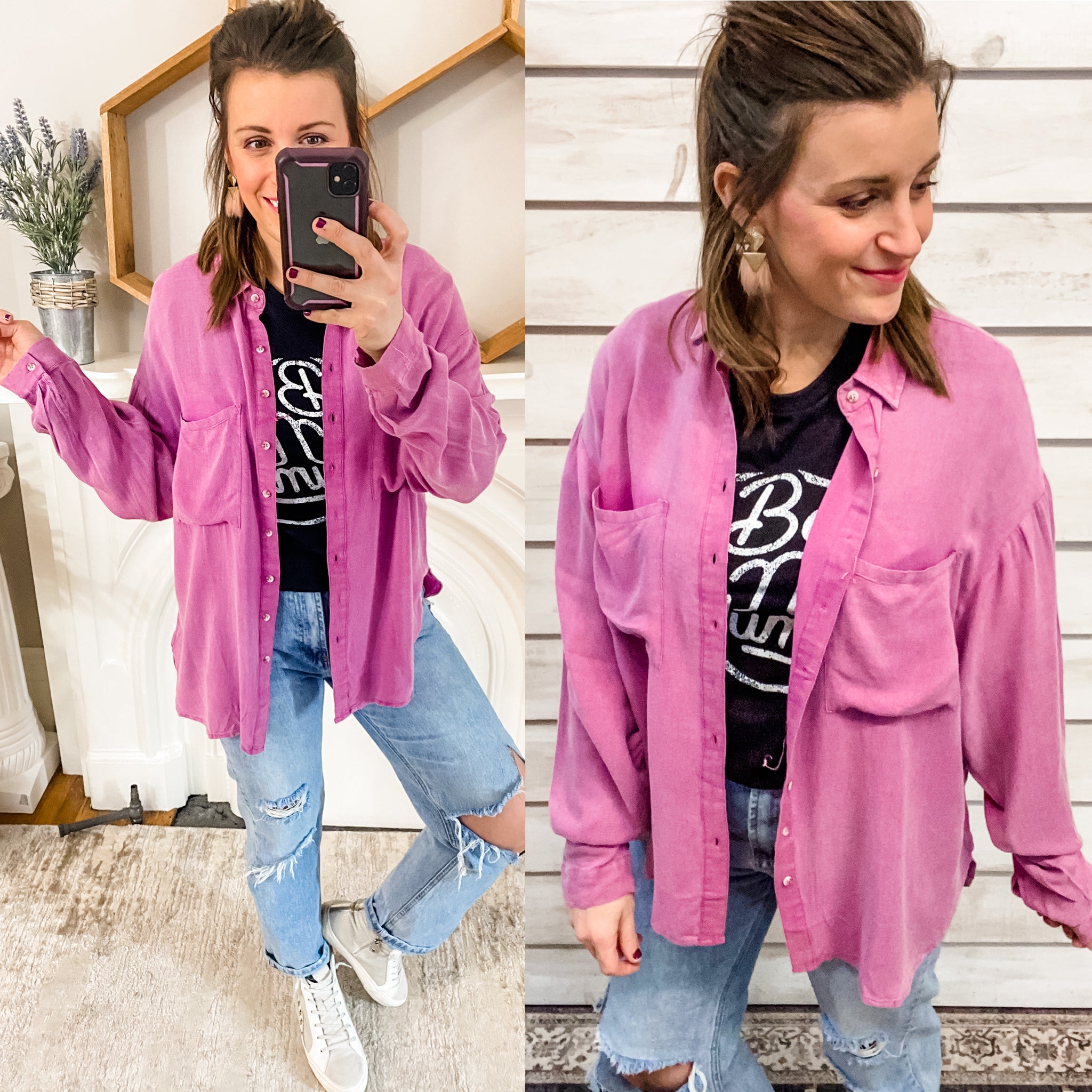 Orchid Summer Shacket – Denim and Honey Boutique